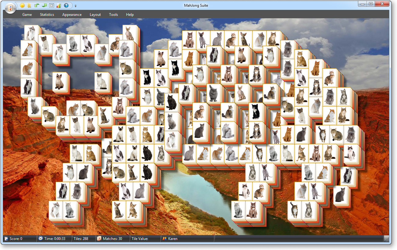 MahJong Suite - Cat Screenshot